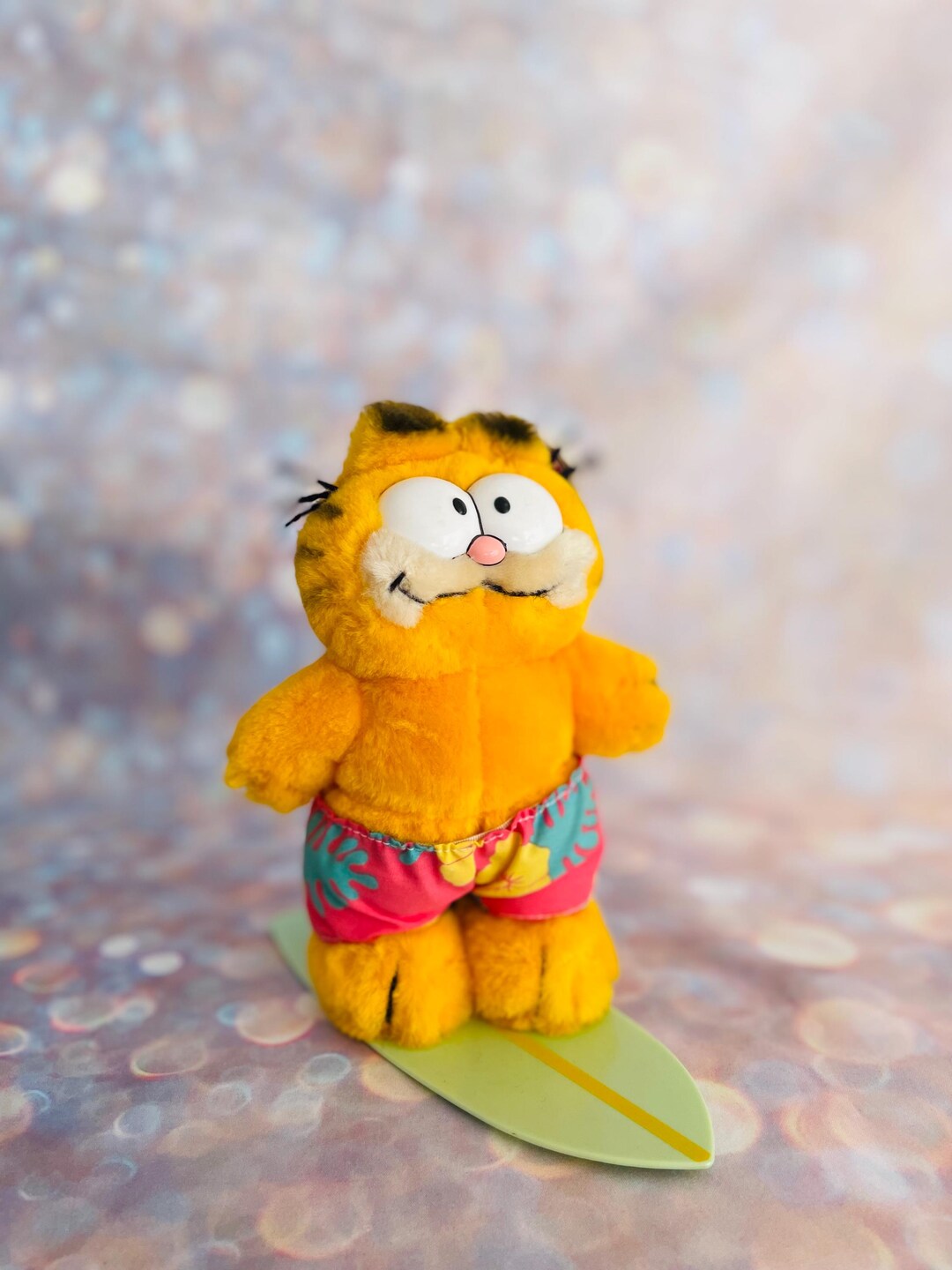 Retro Garfield Plush Collectible Cat Surfboard Memorabilia Dakin ...