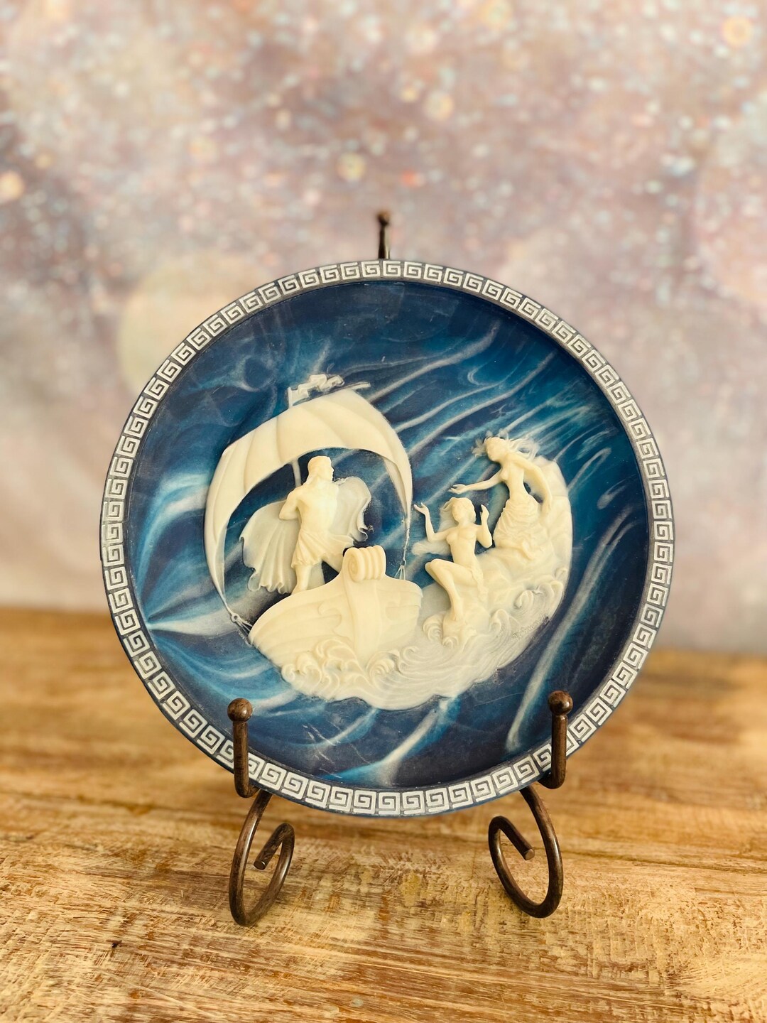 Voyage of Ulysses Cameo Stone Plate the Sirens Collector Plate Number 4523A - Etsy