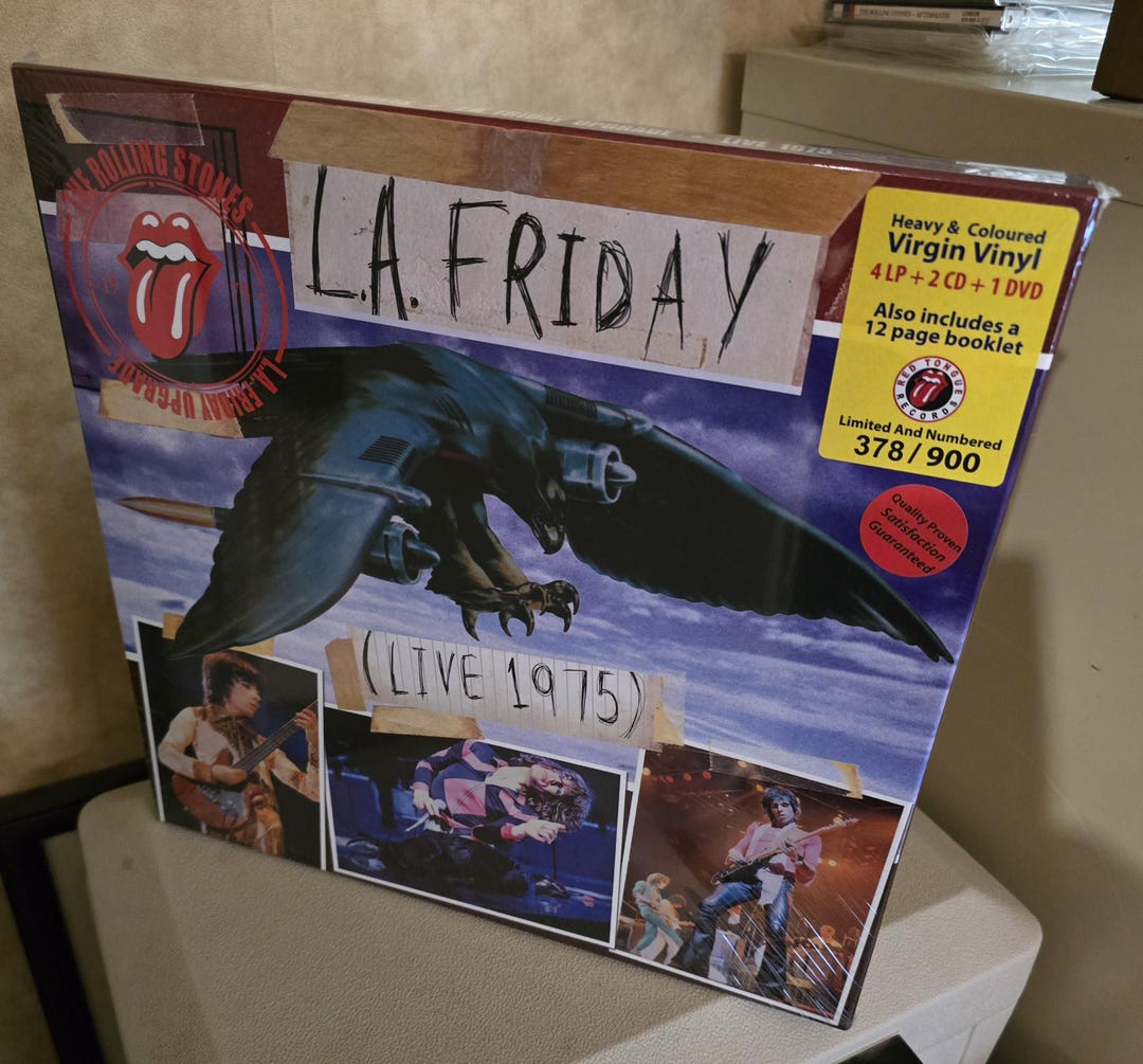 SEALED L.A. Friday Upgrade live 1975 Box Set by the Rolling Stones 4LP ...