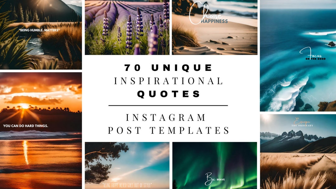 70 Instagram Inspirational & Motivational Quote Templates | Instagram ...