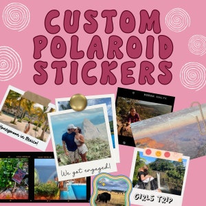 Custom Photo Sticker|custom Polaroid Sticker|photo Stickers|custom Pet ...