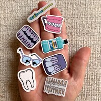 Floral Teeth Clear Sticker - Etsy