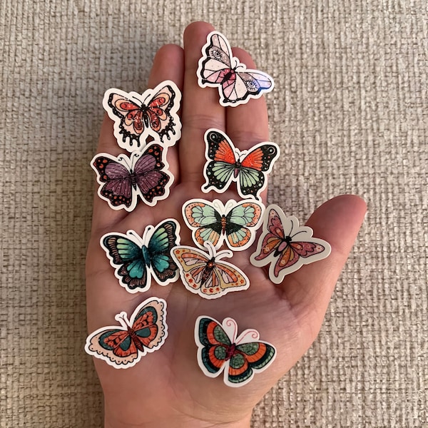 Tiny Butterfly Stickers - Etsy