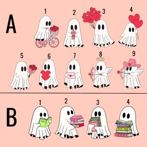 Cute Ghost Stickers|create Your Own Small Sticker Pack|mini Sticker ...
