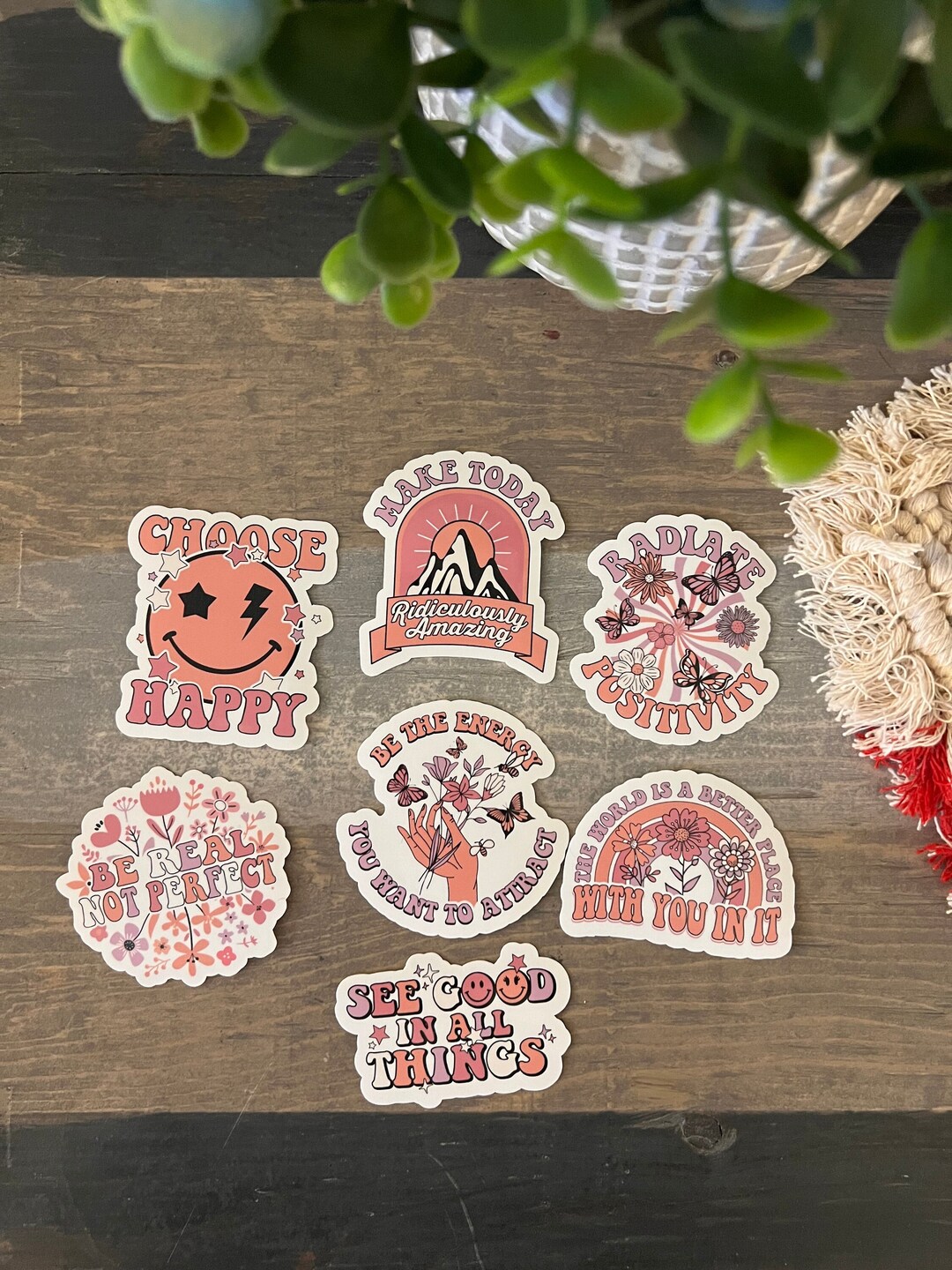 Create Your Own Sticker Pack|retro Positive Affirmation Stickers|retro ...