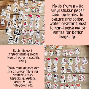 Cute Ghost Stickers|create Your Own Small Sticker Pack|mini Sticker ...