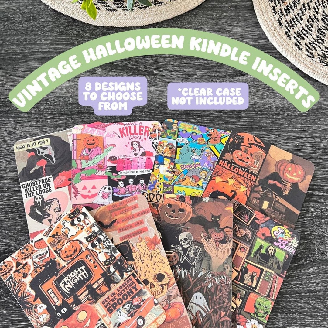 Vintage Halloween Kindle Insert|spooky Kindle Inserts|kindle Accessory ...