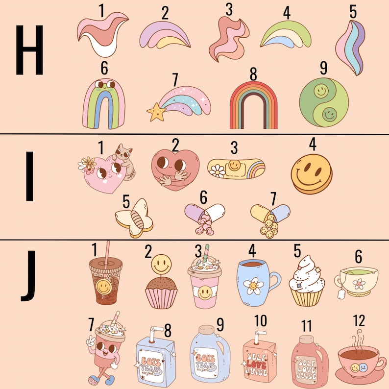 Create Your Own Small Sticker Packmini Sticker Packtiny - Etsy