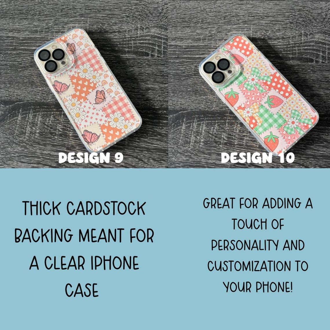 Cottagecore Phone Case Inserts Decorative Cardstock for Clear Case ...