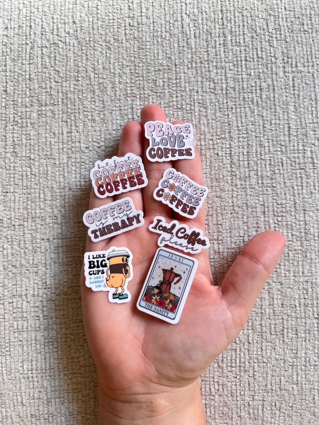 Coffee Mini Stickers|create Your Own Small Sticker Pack|mini Sticker ...