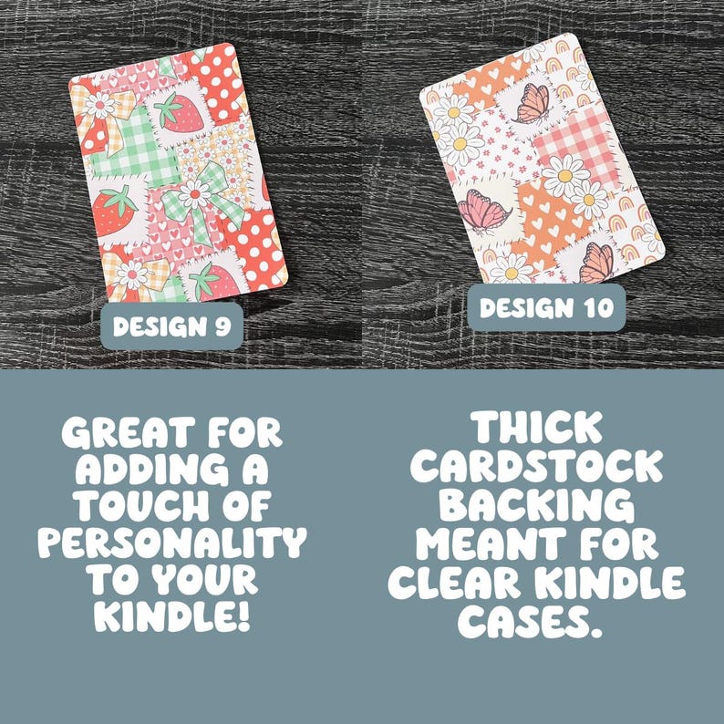 Cottagecore Kindle Insert Cardstock Insert for Clear Case Covers Cozy ...