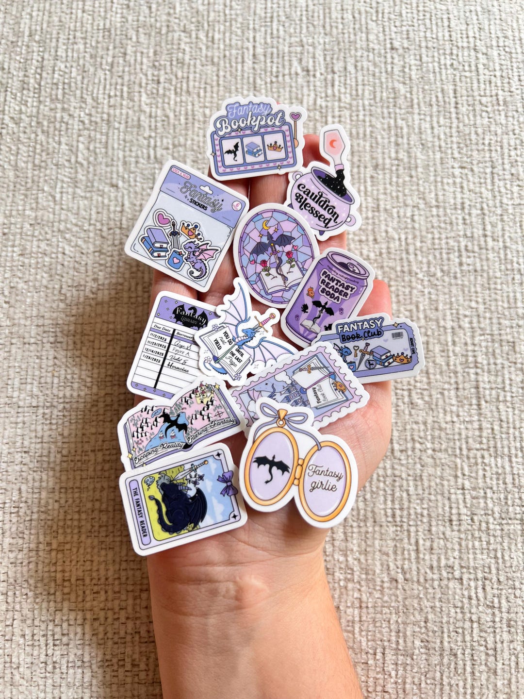 Fantasy Bookish Bookworm Mini Stickers ACOTAR Fourth Wing Create Your ...