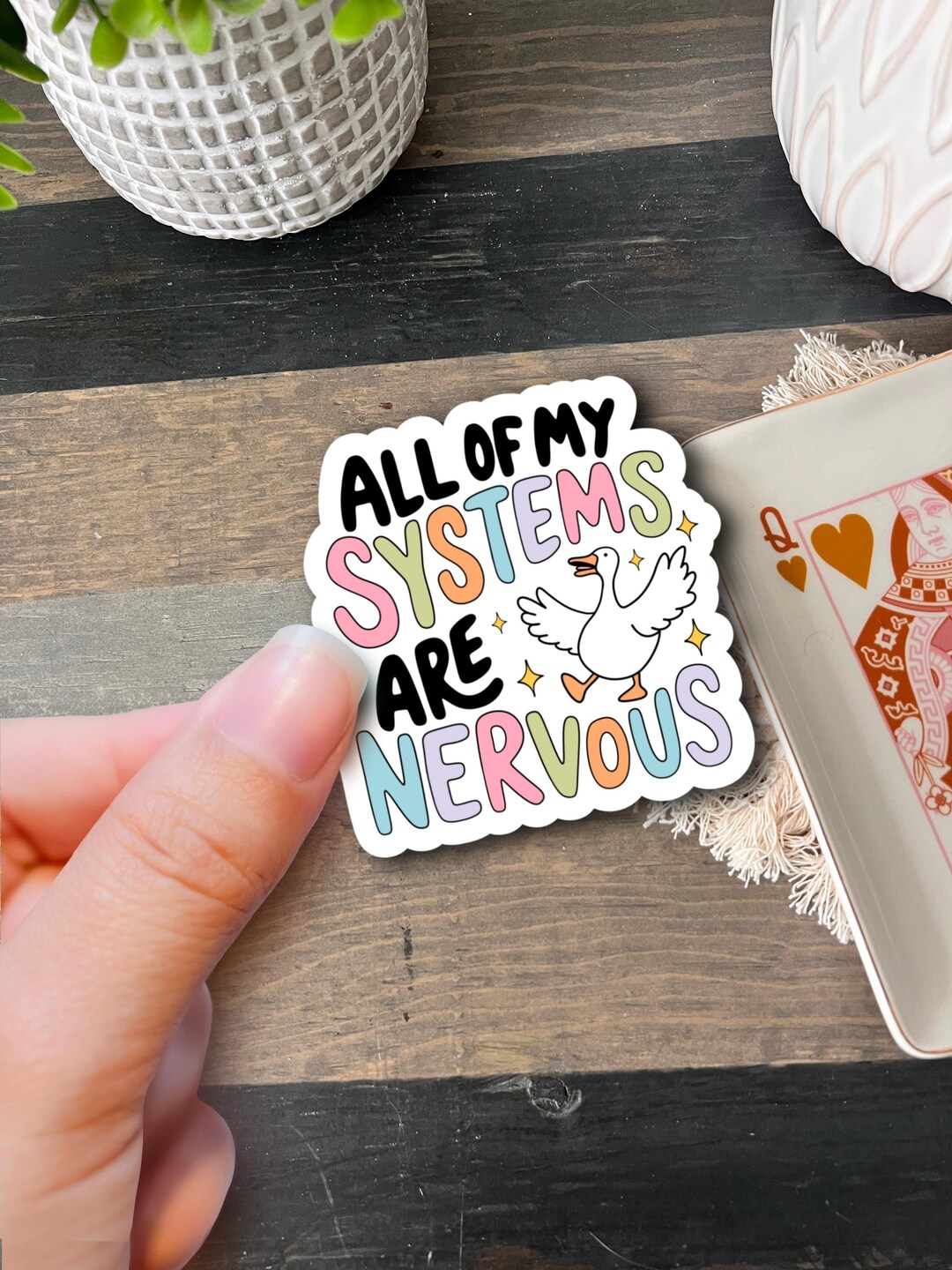 Mental Health Sticker|anxiety Sticker|funny Sarcastic Sticker|silly ...