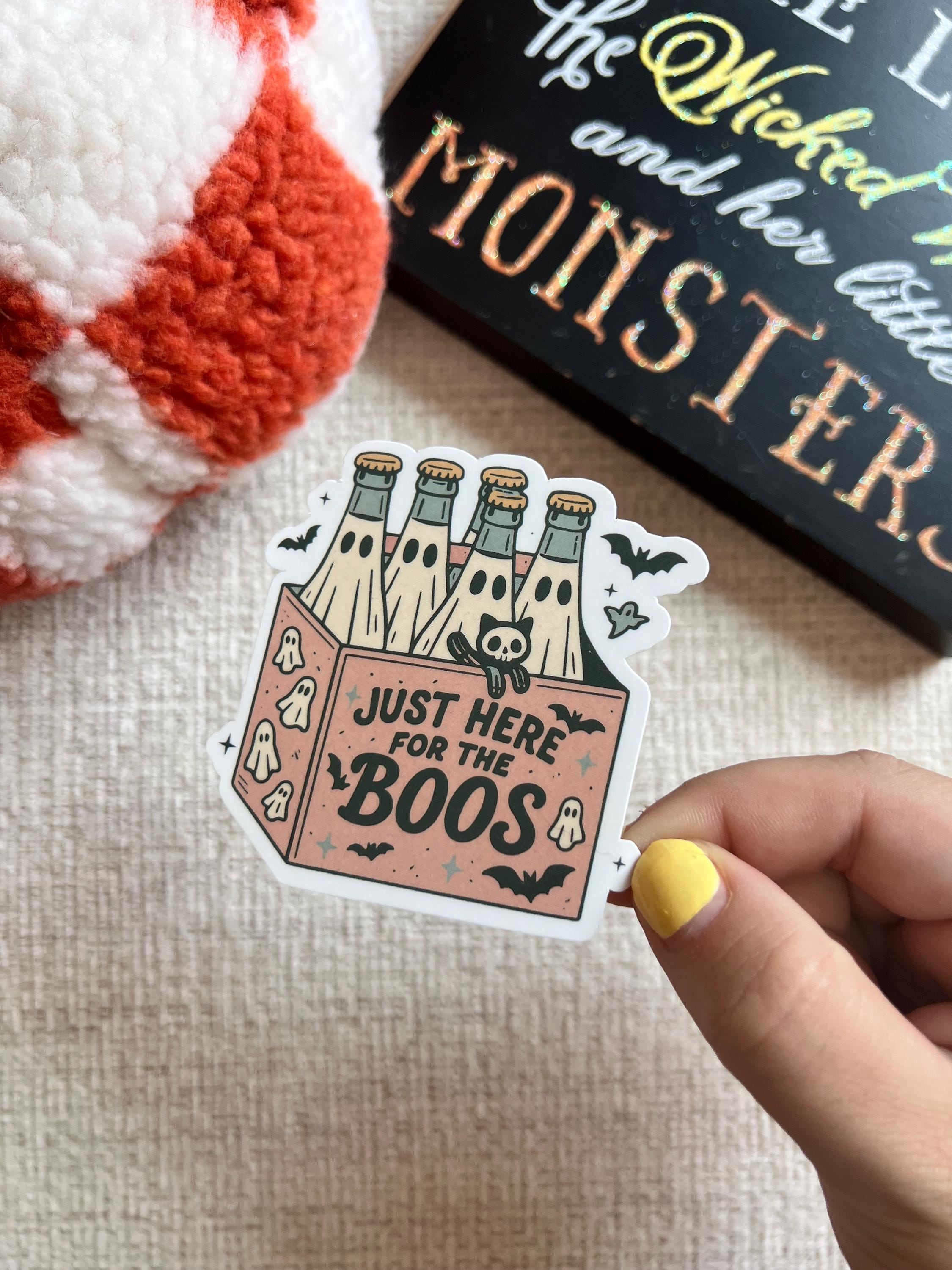 Here for the Boos Sticker|cute Ghost Sticker|funny Spooky Halloween ...