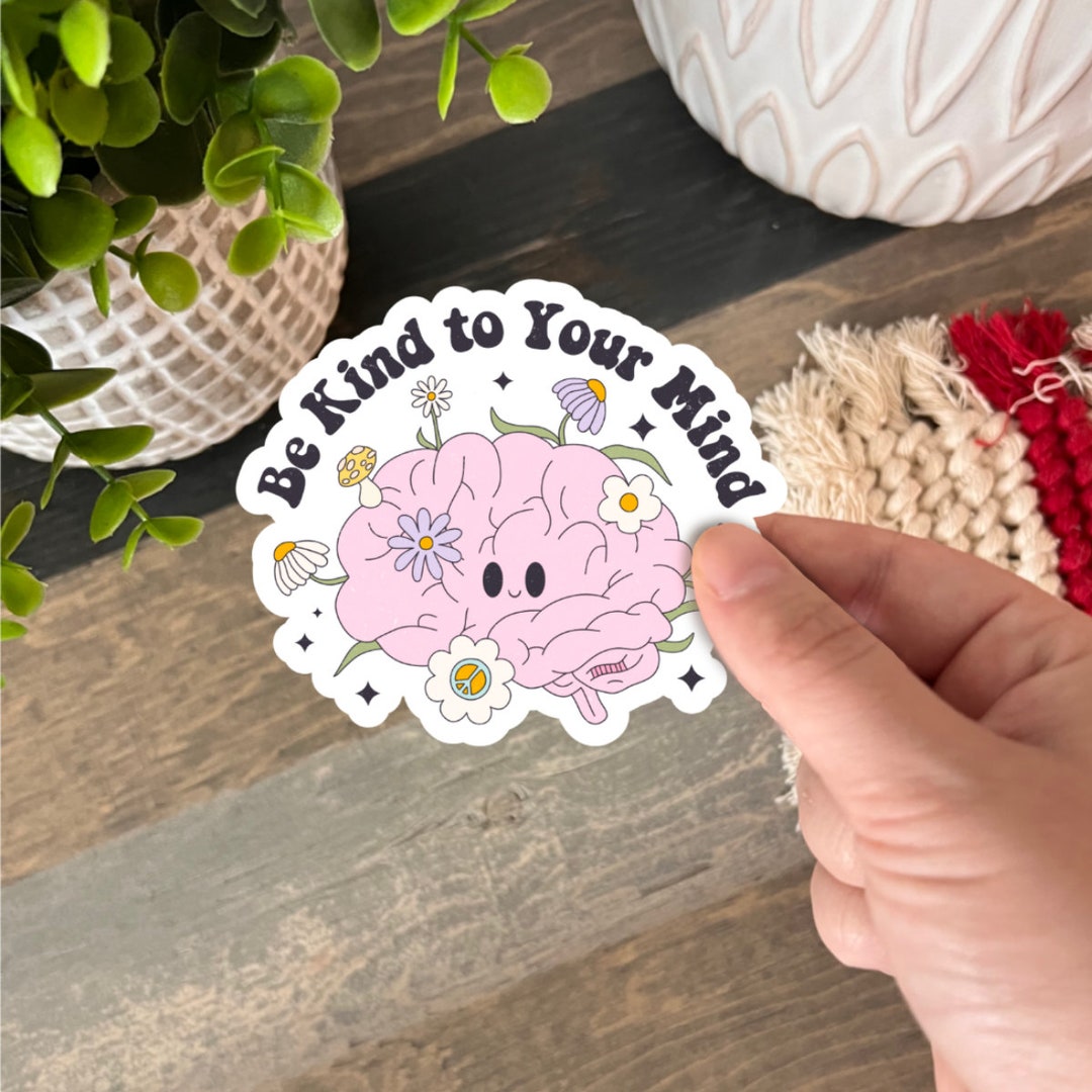 Mental Health Sticker Girly Vinyl Waterproof Laptop Sticker Cute ...