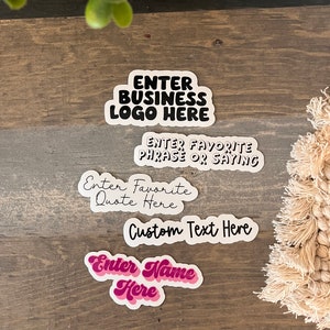 Custom Text Vinyl Sticker |custom Text Sticker Vinyl|custom Text ...