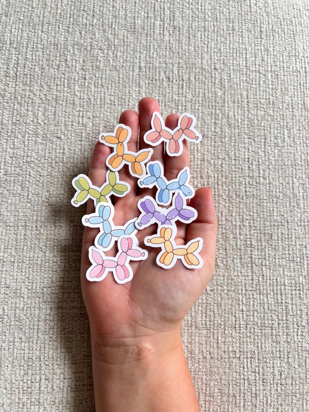 Balloon Dog Stickers|groovy Disco Ball Stickers|mini Sticker Pack|tiny ...