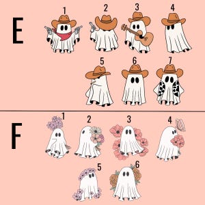Cute Ghost Stickerscreate Your Own Small Sticker Packmini Sticker ...