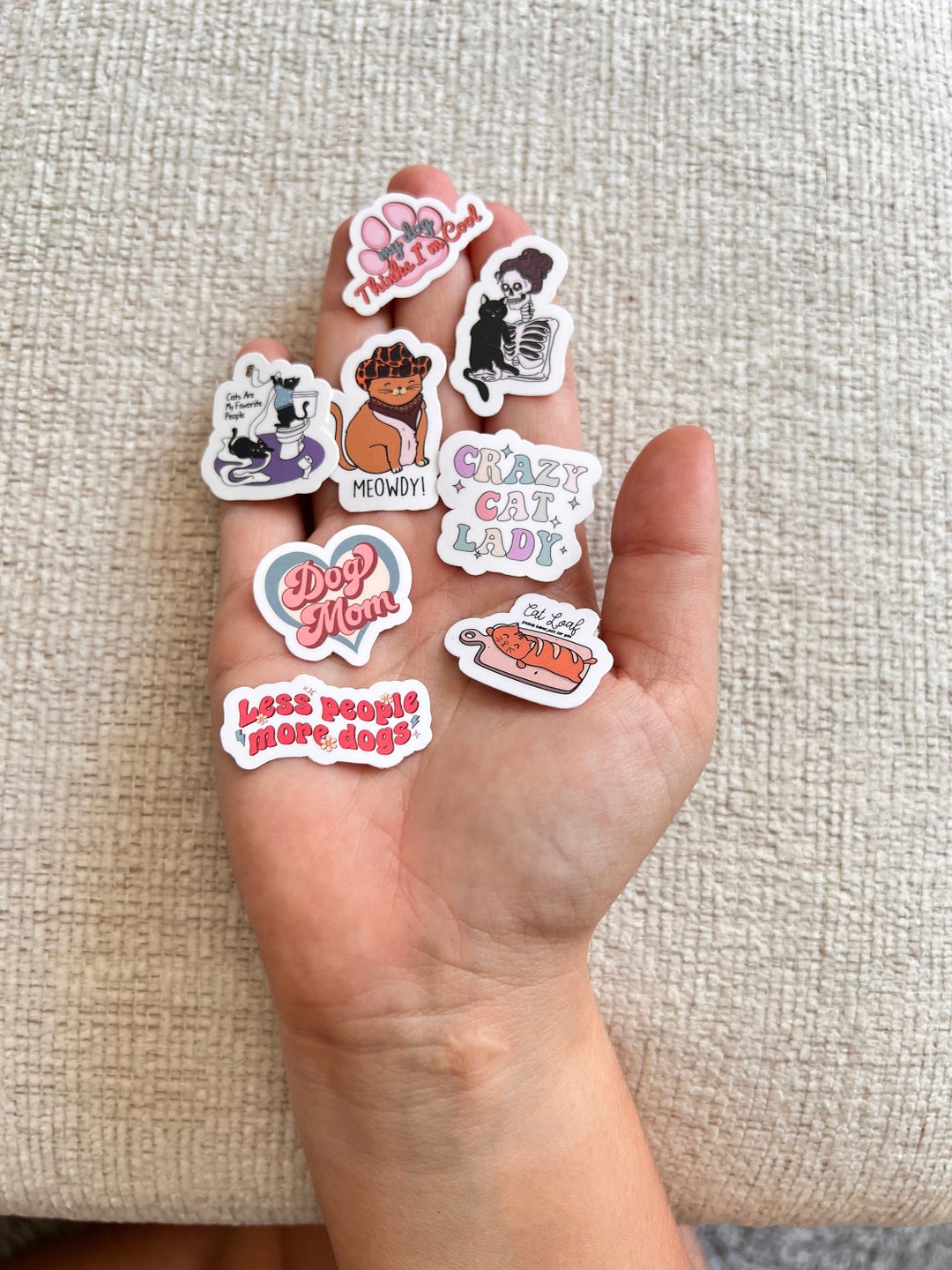 Custom Funny Mini Stickers Water‑resistant Vinyl Decals Cute Humor 1 ...