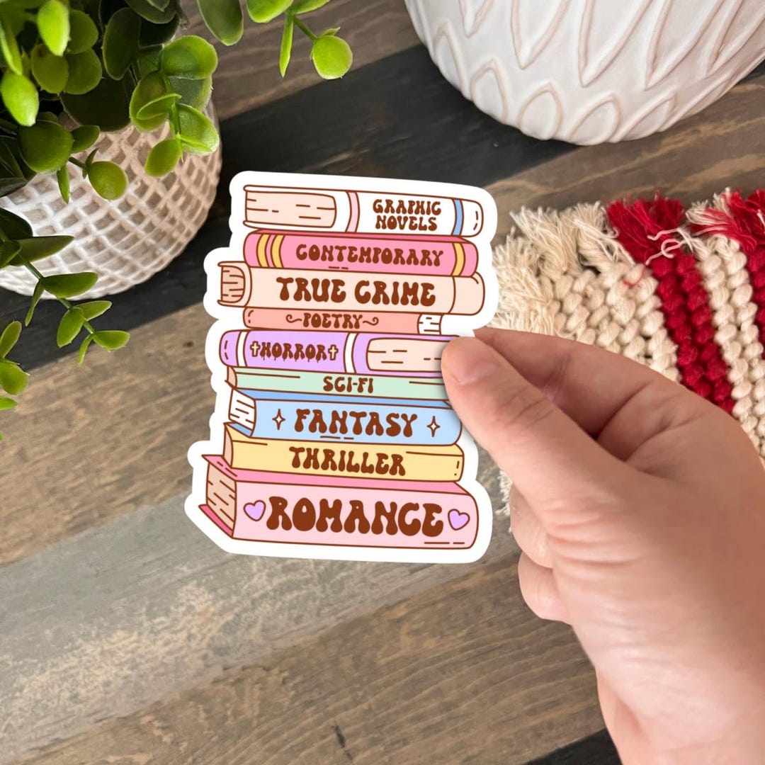 Book Trope Sticker|reading Sticker|book Lover Sticker|book Club ...