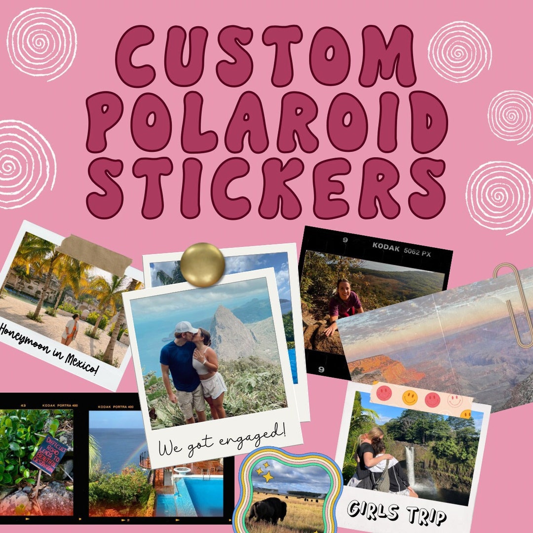 Custom Photo Sticker|custom Polaroid Sticker|photo Stickers|custom Pet ...