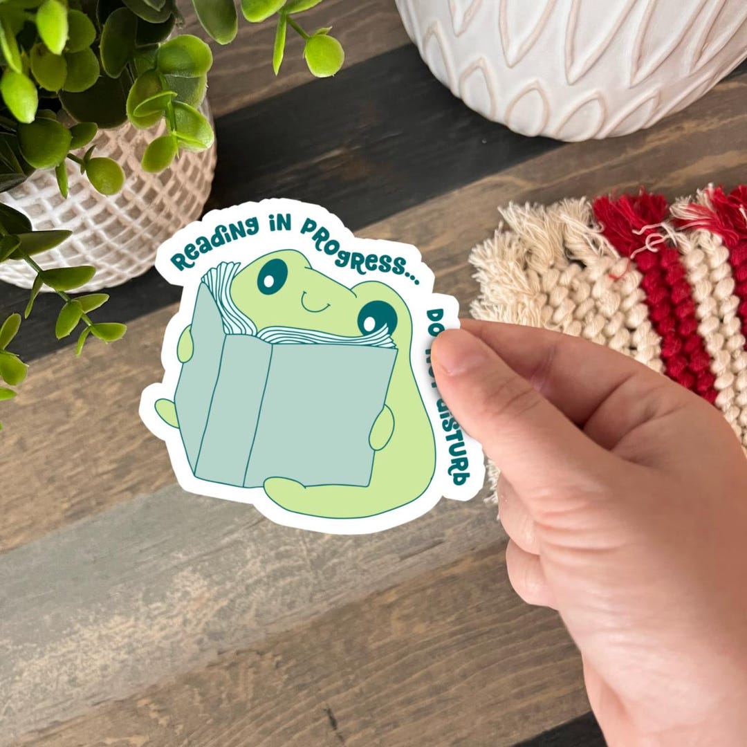 Cute Reading Sticker|book Lovers Stickers|book Club Stickers|book ...