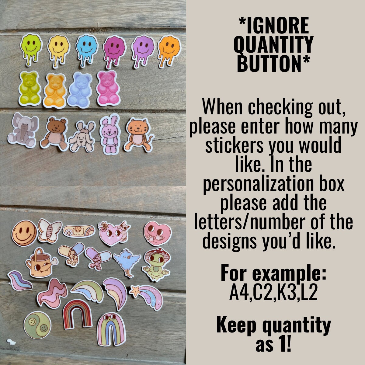 Mini Sticker Packtiny Sticker1 Inch Stickerslittle - Etsy