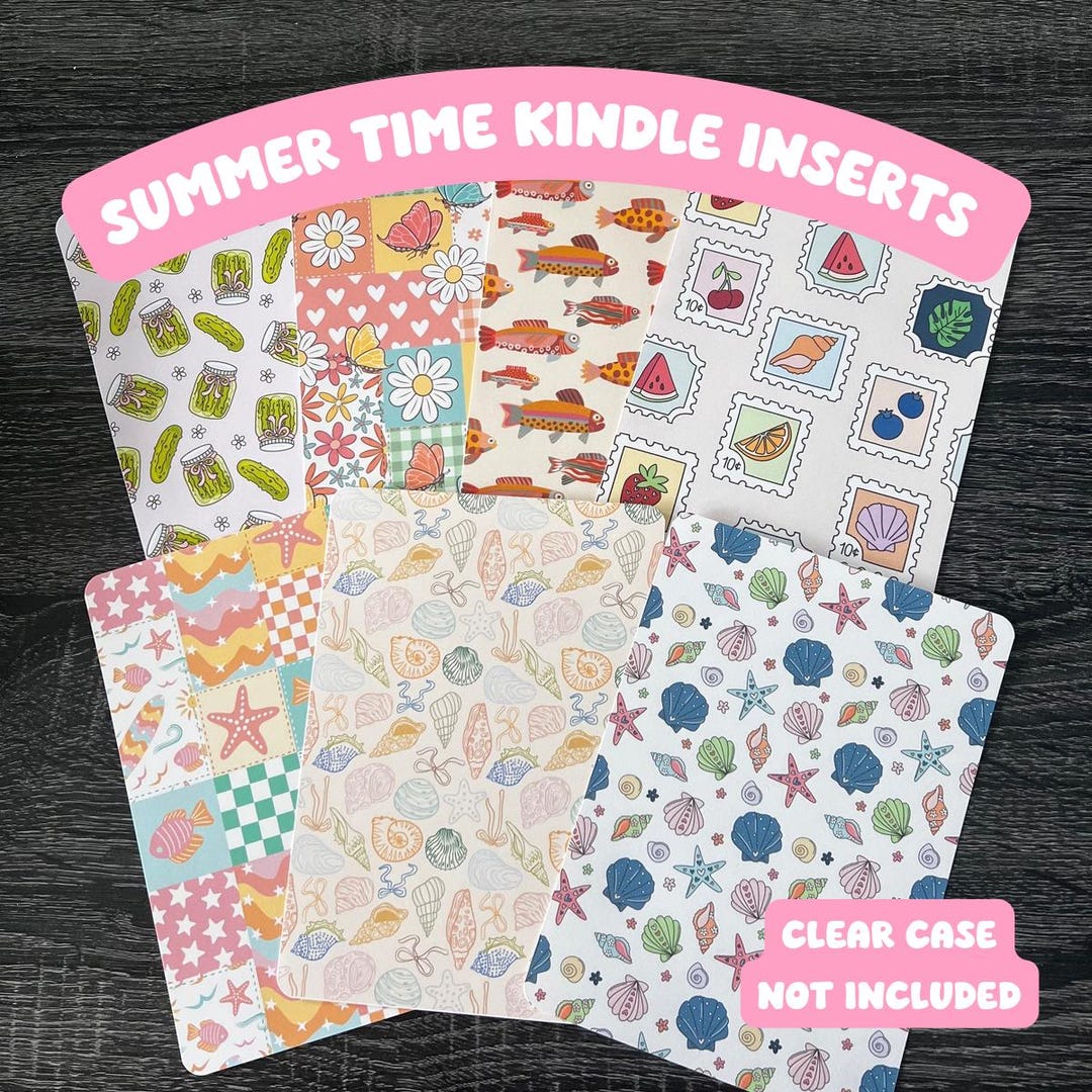Summer Kindle Inserts|floral Kindle Accessory|kindle Paperwhite|kindle ...