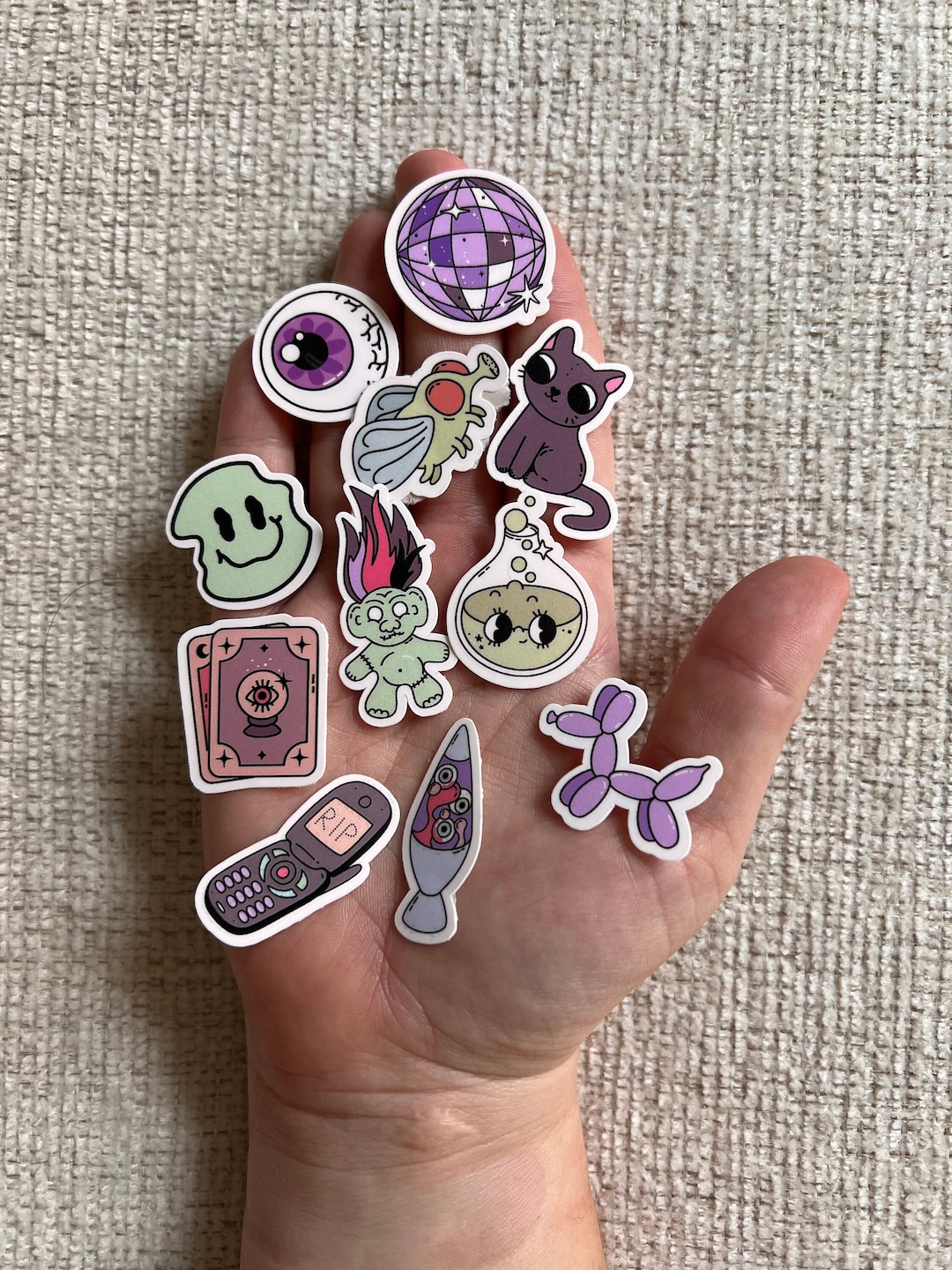 Pastel Goth Stickers|create Your Own Small Sticker Pack|mini Sticker ...