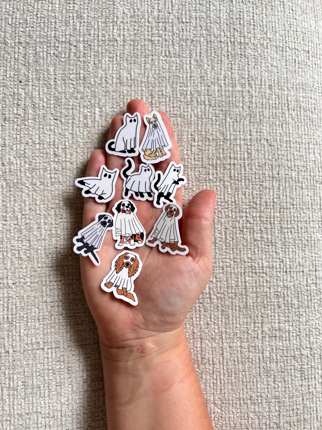 Cute Ghost Stickers|create Your Own Small Sticker Pack|mini Sticker ...