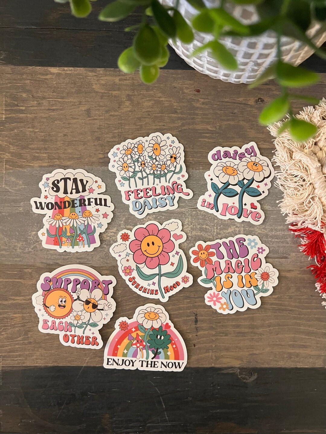 Create Your Own Sticker Pack|retro Positive Affirmation Stickers|retro ...
