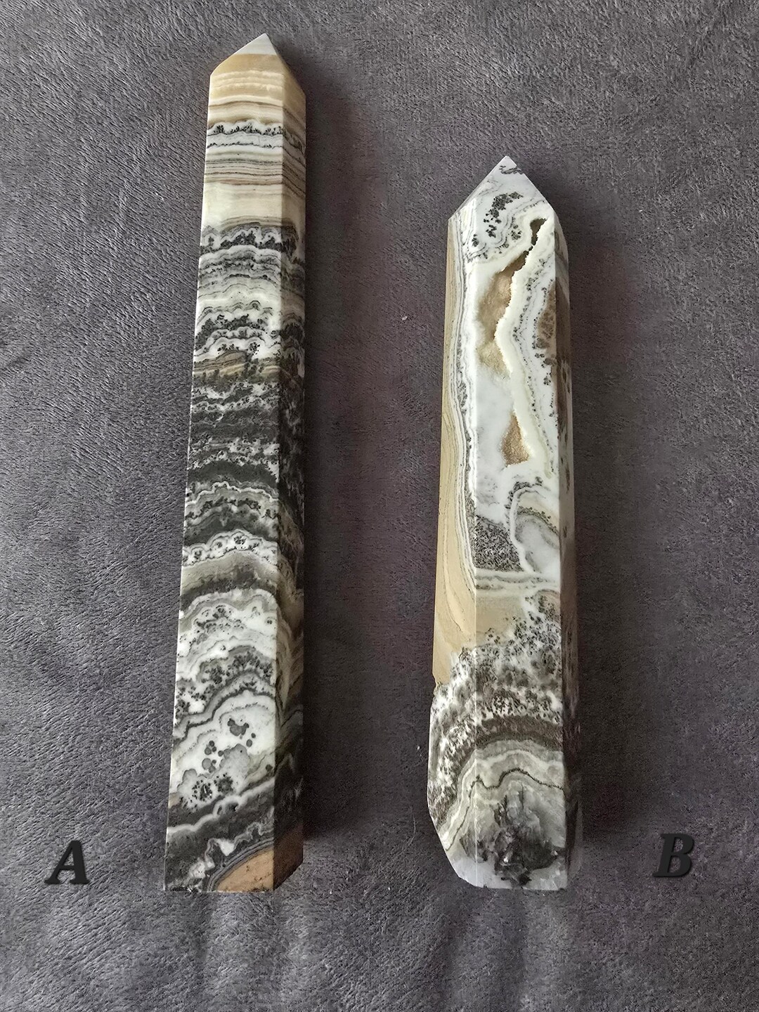 Dendritic Orange Calcite Crystal Point Healing Crystal Home Decoration ...