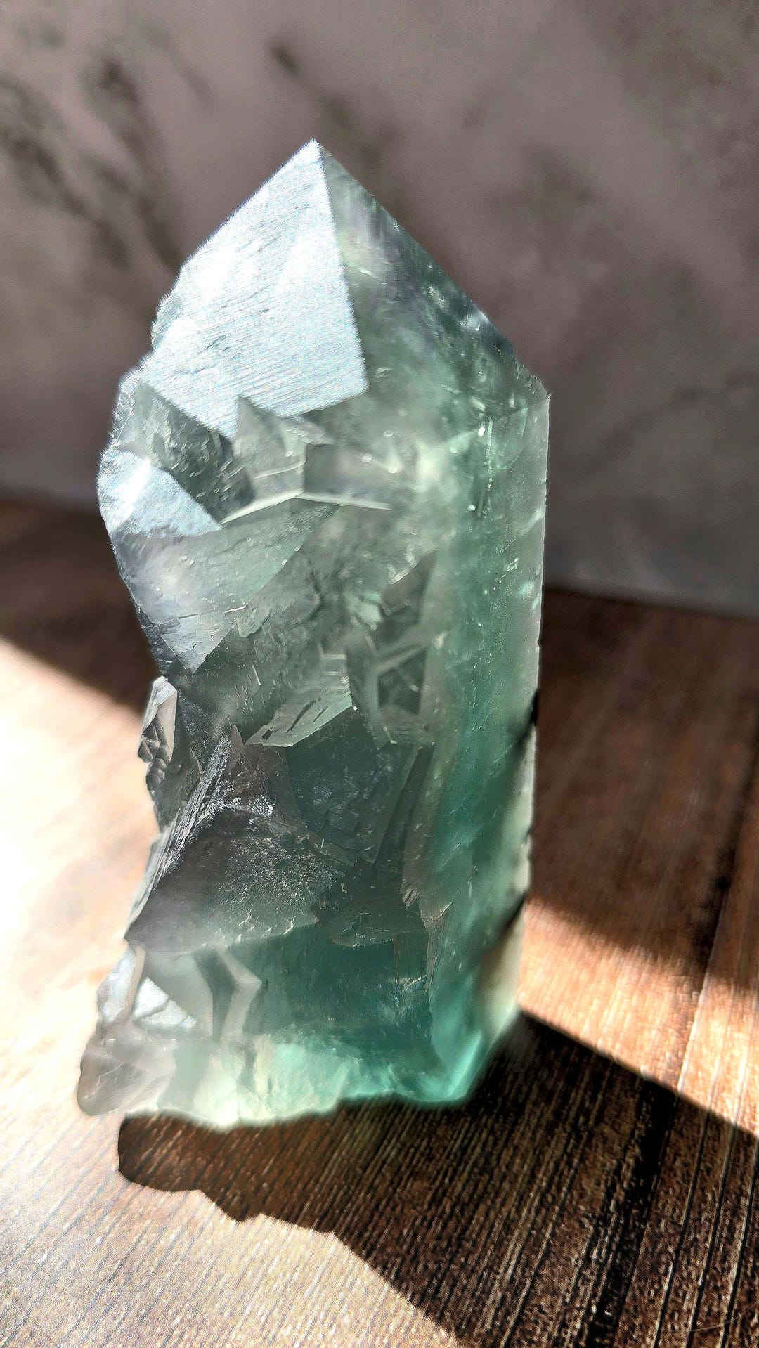 Green Blue Cubic Fluorite Tower, Large Tower 401grams - Etsy UK
