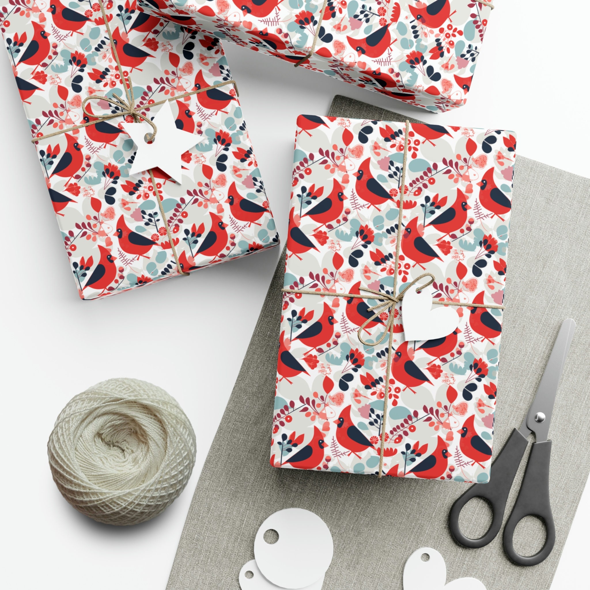 Virginia Red Cardinal Gift Wrap Papers - Etsy