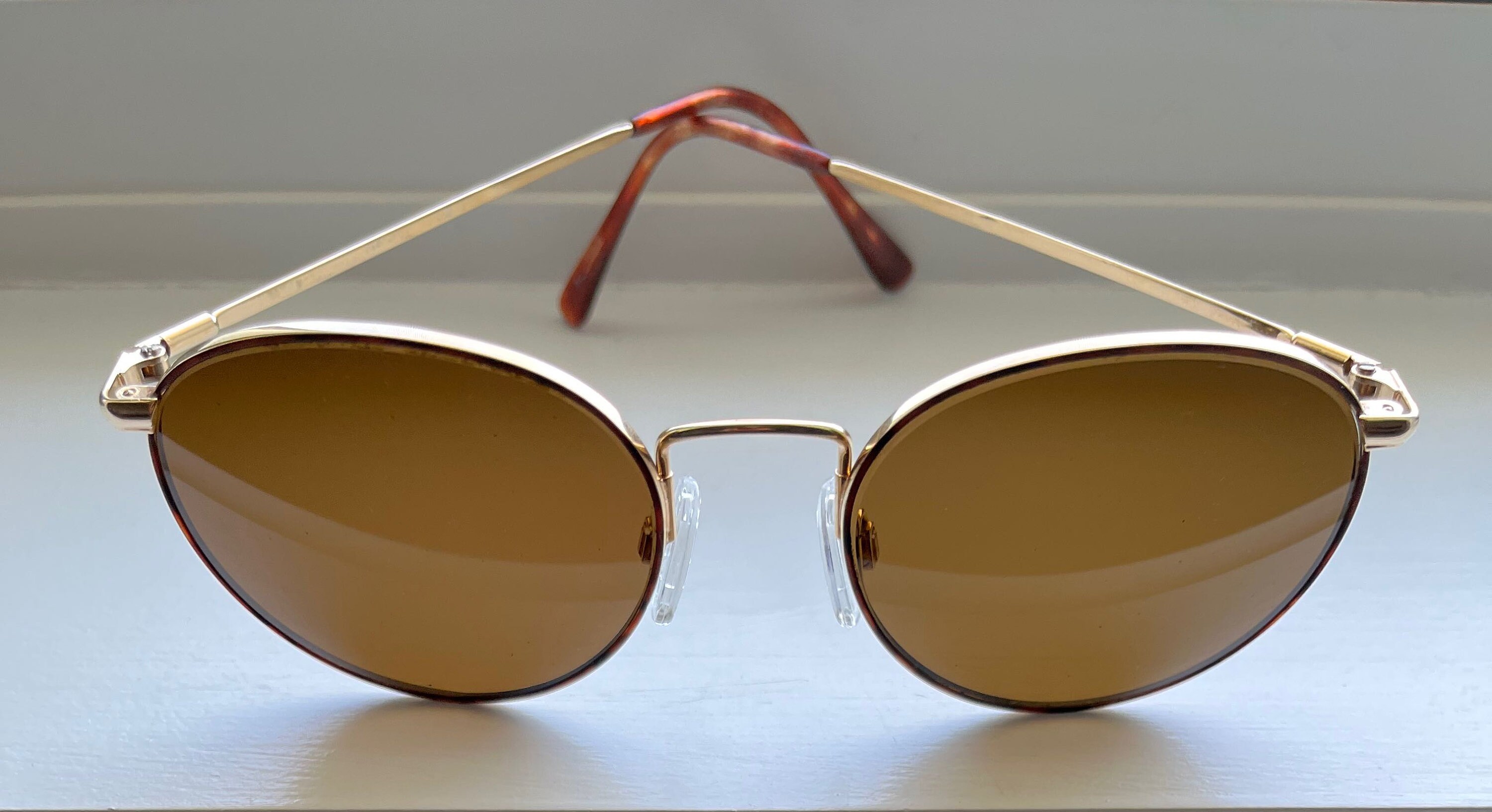 Vintage Marchon Flexon Tortoise and Gold Tone Eyeglass Frames - Etsy