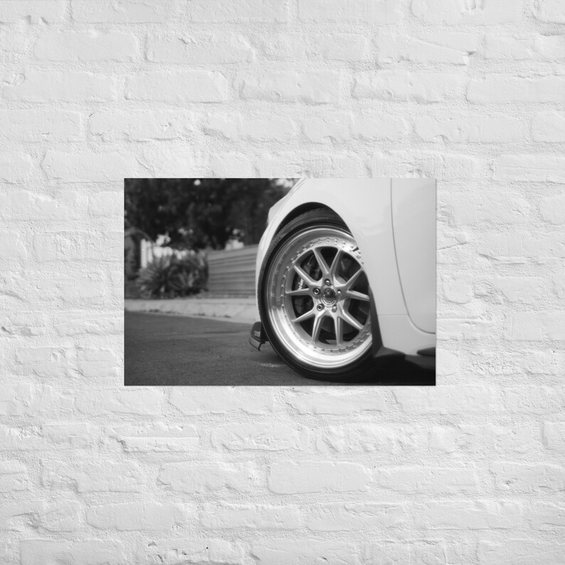 JDM Poster Car Wheel Poster JDM Wall Art Tuner Car Wall - Etsy