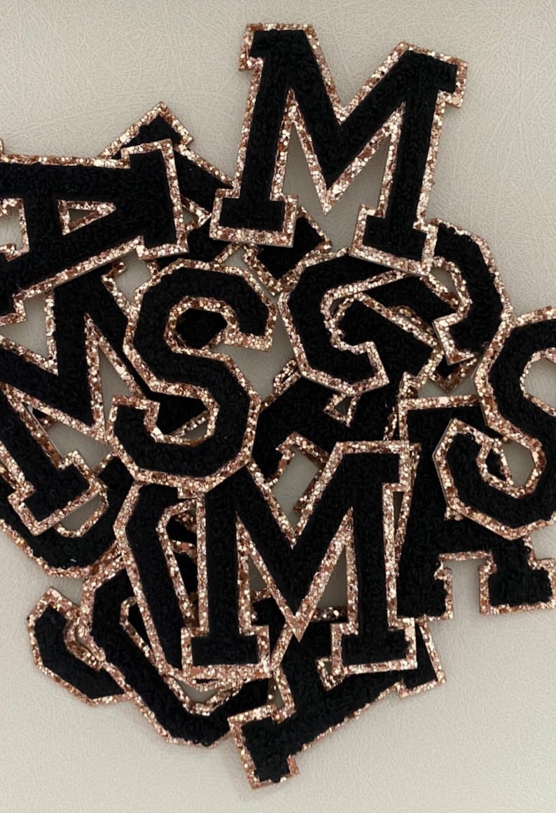 2” Varsity Letters , Chenille Patches, Self-adhesive 3M - Etsy