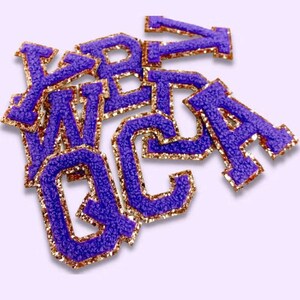 2” Varsity Letters , Chenille Patches, Self-adhesive 3M - Etsy
