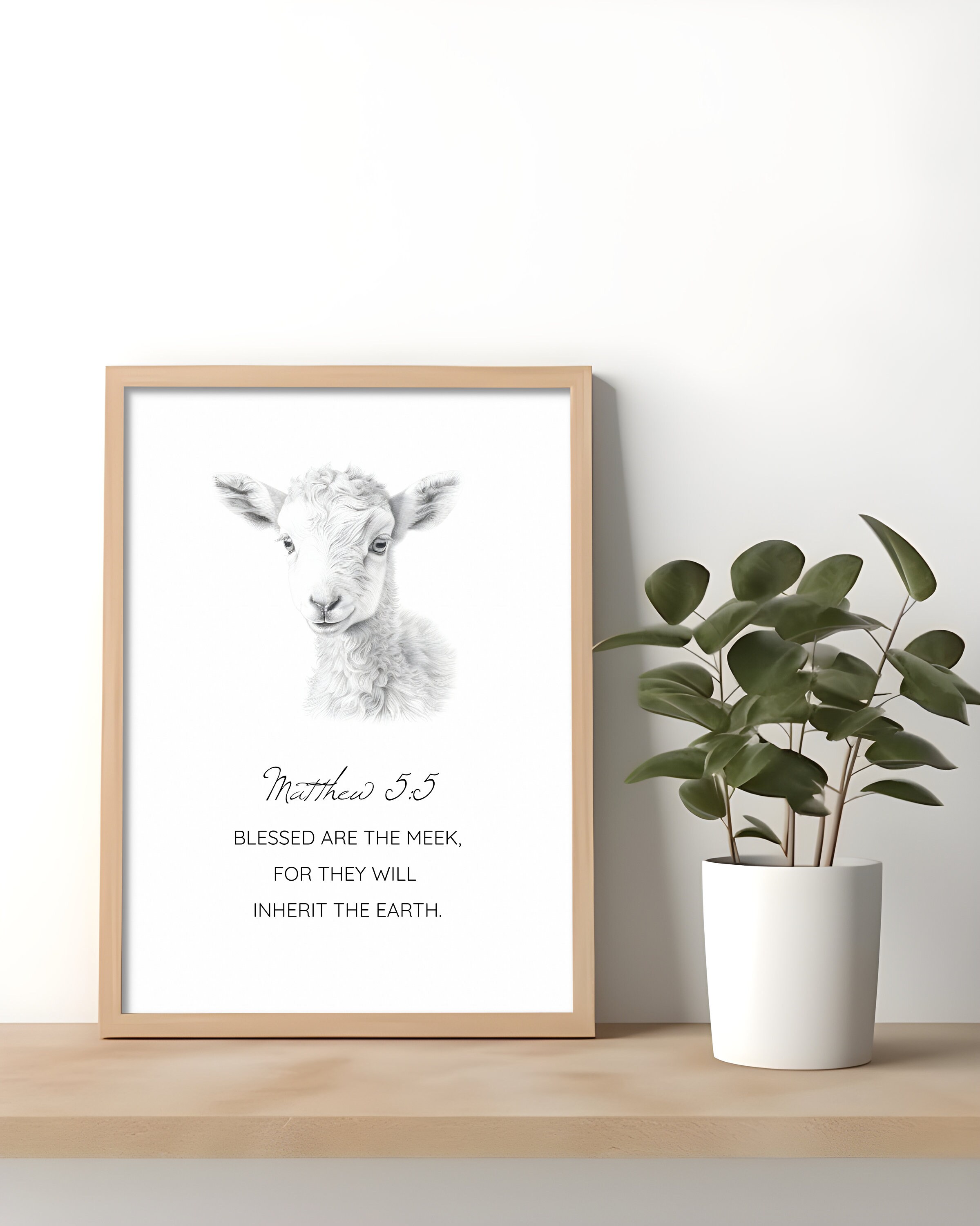 Beatitudes Wall Art Scripture Wall Art Christian Wall Art Digital ...