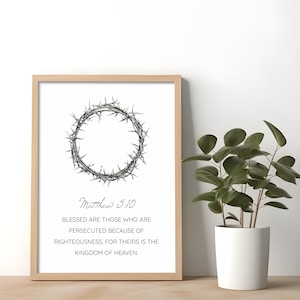 Beatitudes Wall Art Scripture Wall Art Christian Wall Art Digital ...