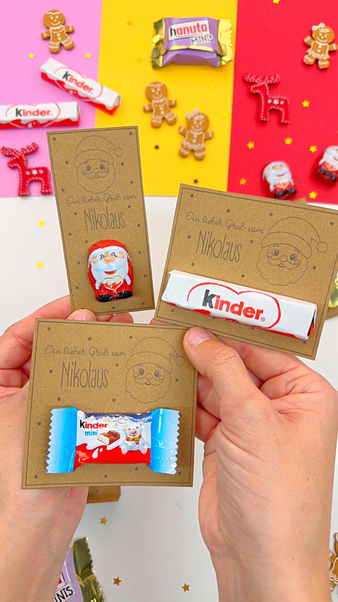 Santa Claus Printable Template Set Pdf_suitable for Kinder Chocolate ...