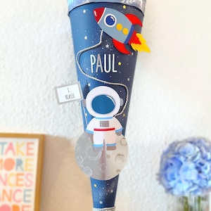 Vorlage Weltraum Schultüte Bastelvorlage PDF/SVG/DXF Plotterdatei - Basteln mit u. ohne Plotter ...