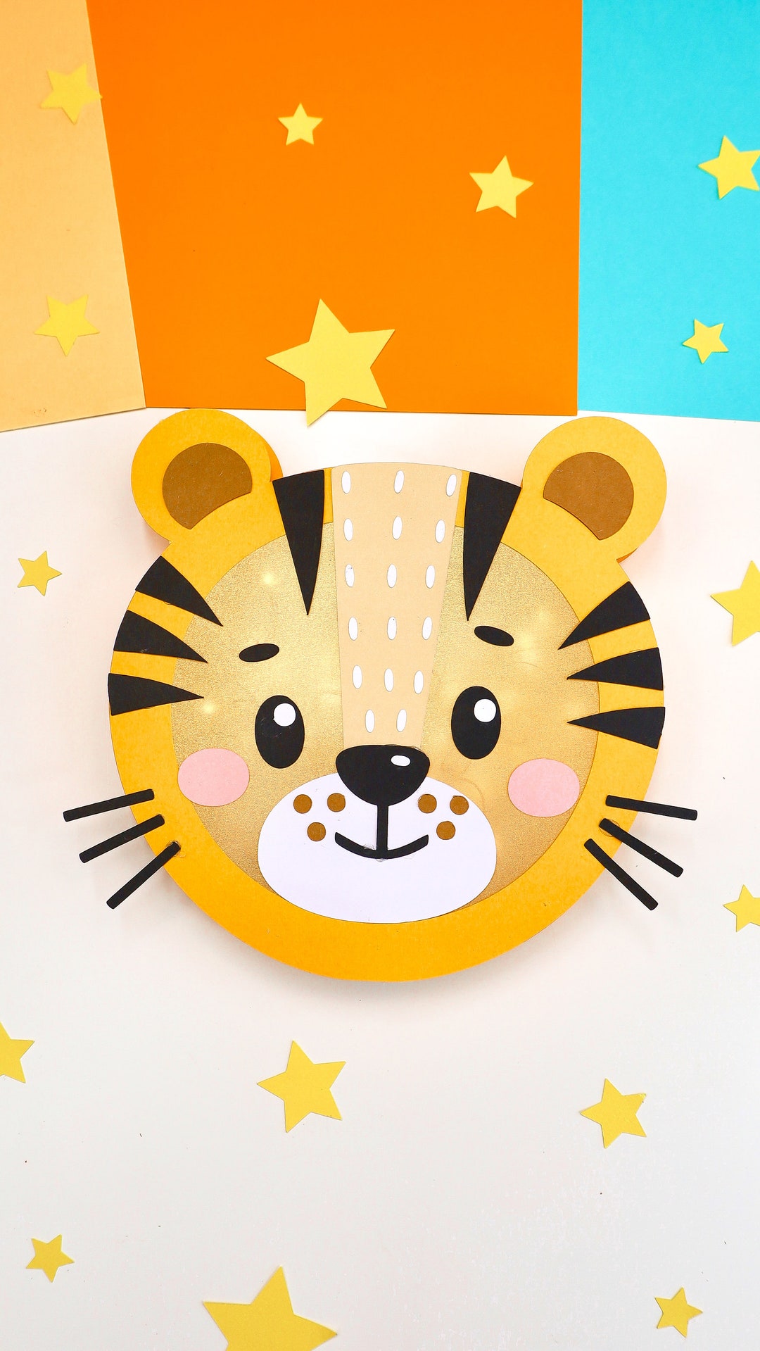 Tiger Lantern Craft Template PDF/SVG/DXF Plotter File_tiger Lantern ...