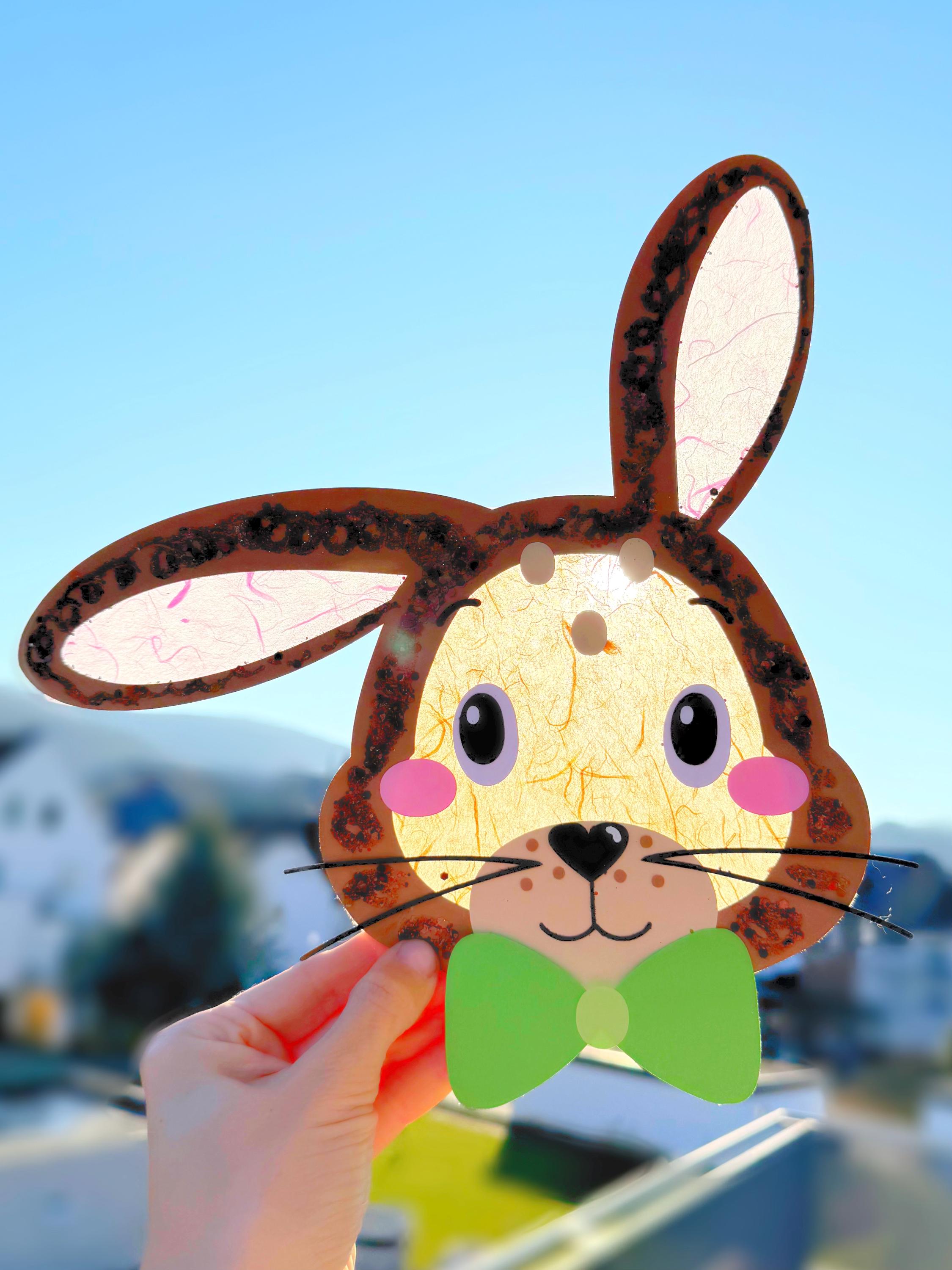 Easter Bunny Craft Window Picture Craft Template Pdf/svg/dxf_plotter ...