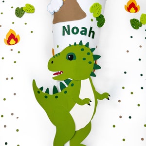 T-Rex Schultüte Bastelvorlage PDF/SVG/DXF Plotterdatei - Basteln mit u. ohne Plotter möglich ...