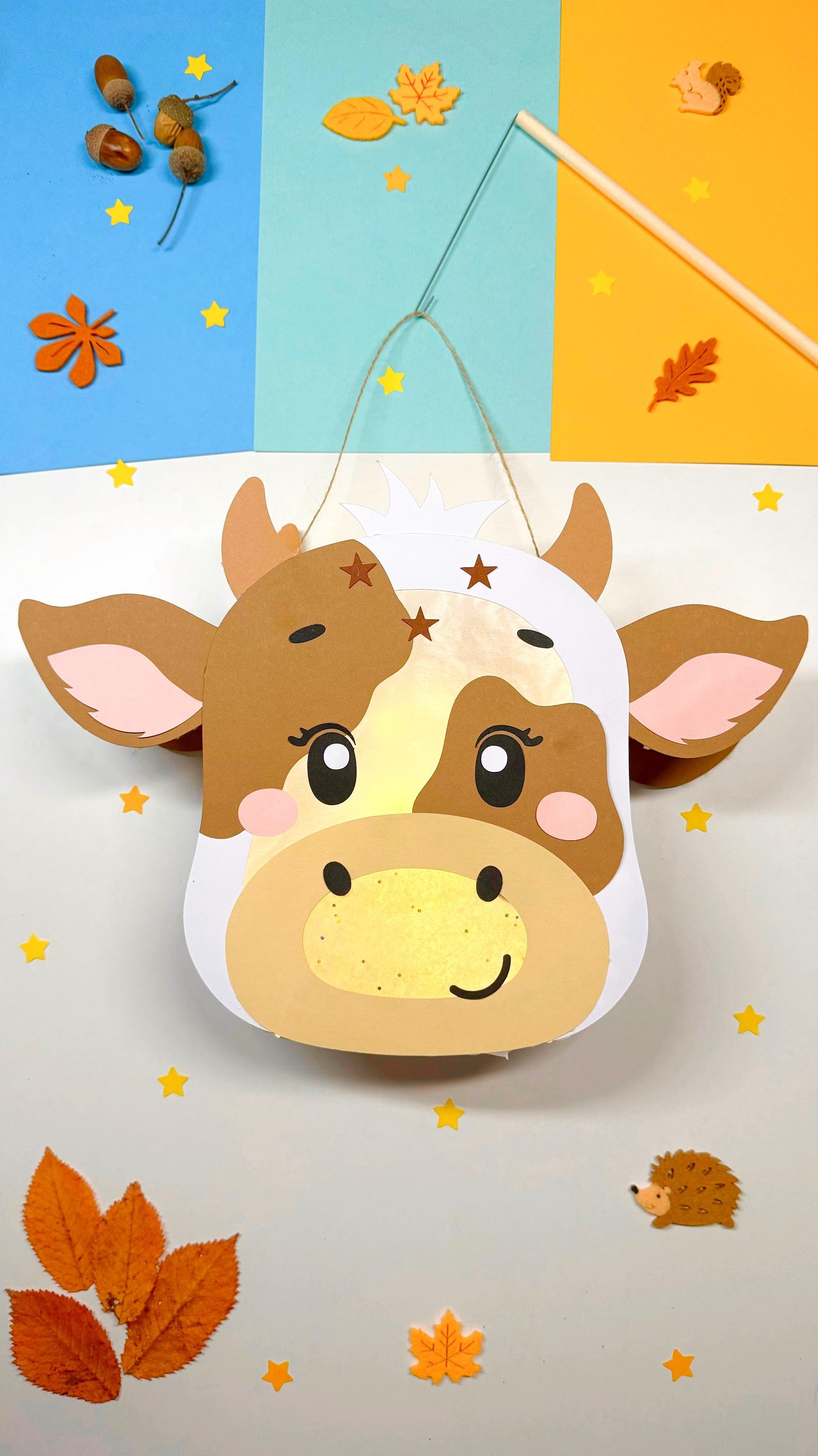 Cow Lantern Craft Template PDF/SVG Plotter File_cow Lantern_crafting ...