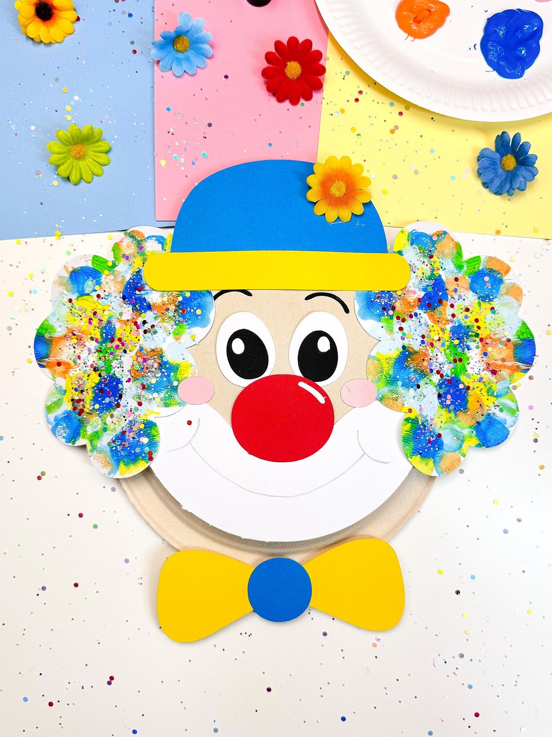 4 Clown Motifs Craft_craft Template PDF/SVG Plotter File_craft Idea for ...