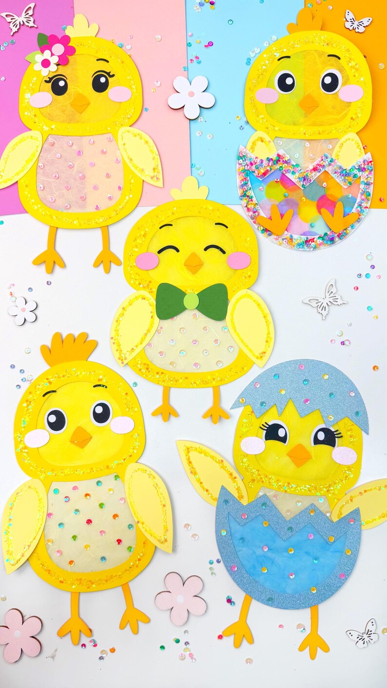 Chick Craft Window Decoration Template Pdf/svg/dxf_plotter File ...