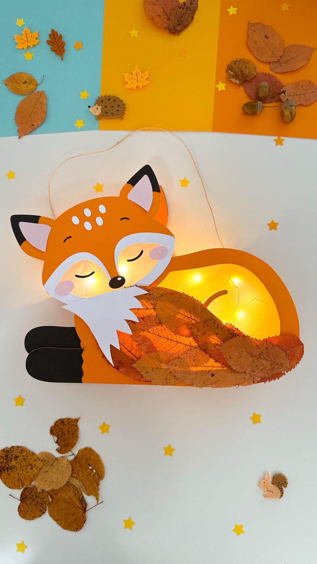 Cute Fox Lantern Craft Template Pdf/svg_can Be Crafted With or Without ...
