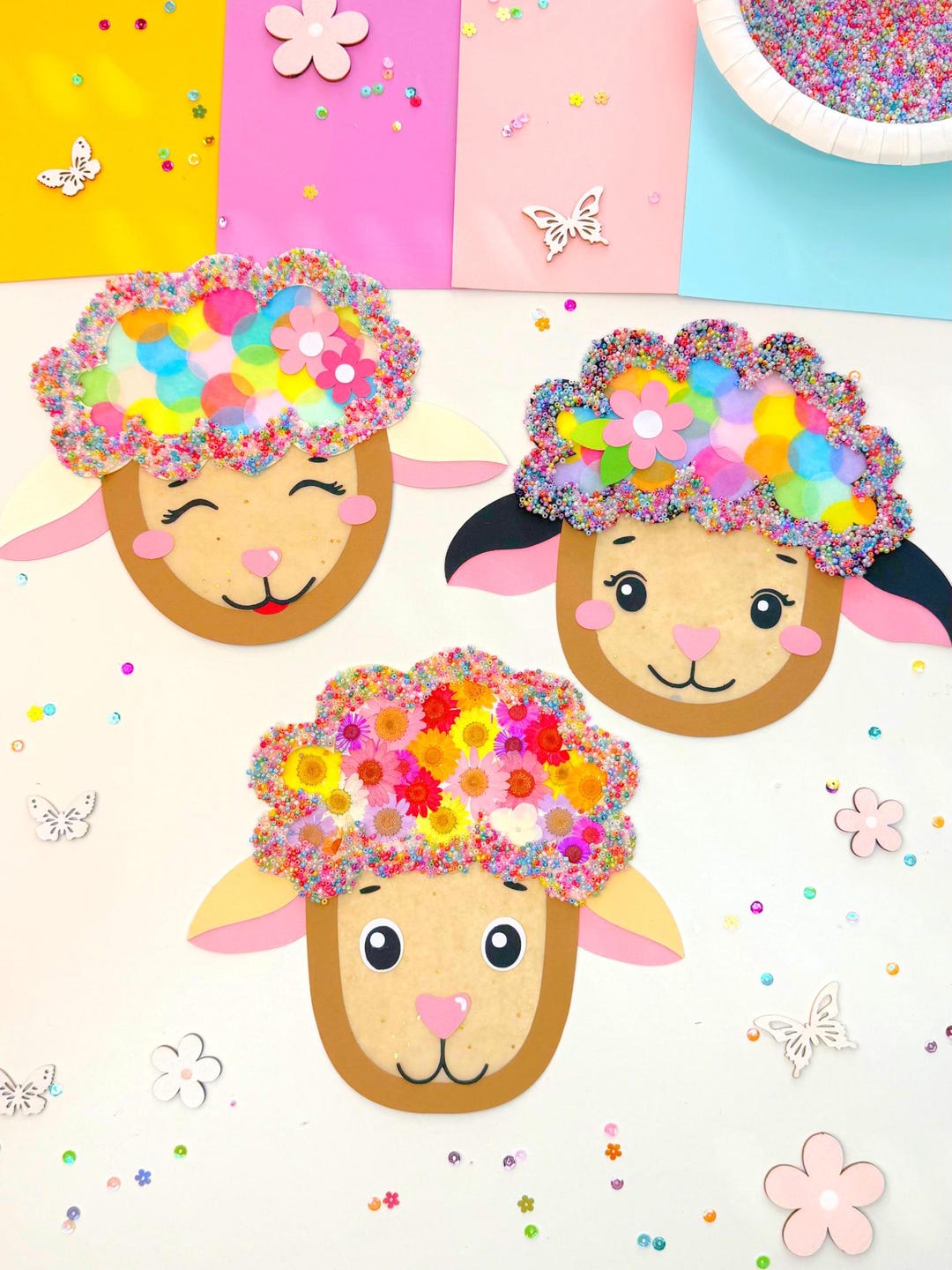 Easter Lamb Craft Window Decoration Template Pdf/svg/dxf_easter Lamb ...